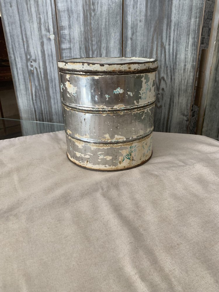 Enamel Flour Container, 1950s for sale at Pamono