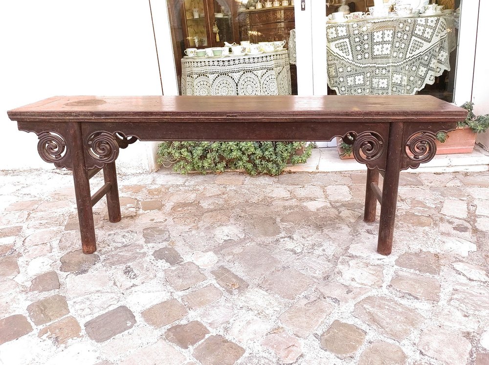 Chinese Bench in Solid Wood Built in Interlocking System without Nails ...