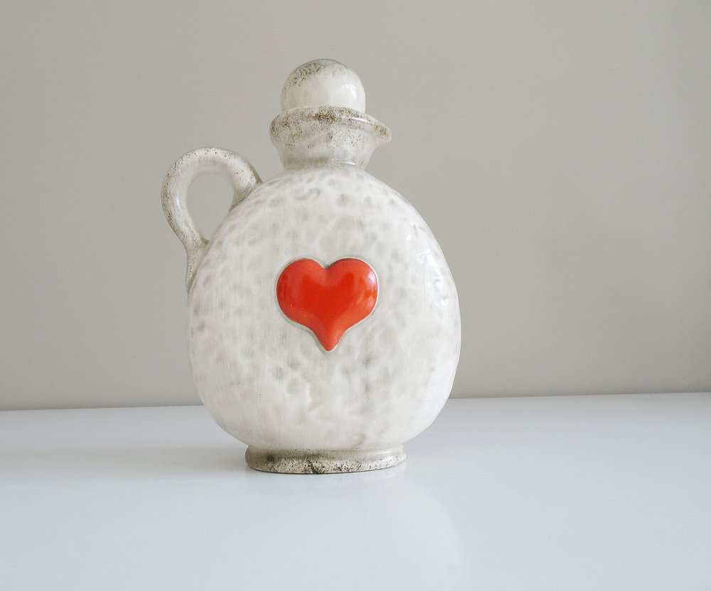 Ceramic Carafe with Mugs from Goebel, Germany, 1950s-1960s, Set of 5 ...