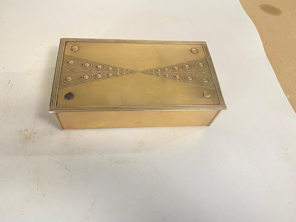 Art Nouveau Dose Box Cedar Humidor by Jugendstil Carl Deffner, 1930s ...