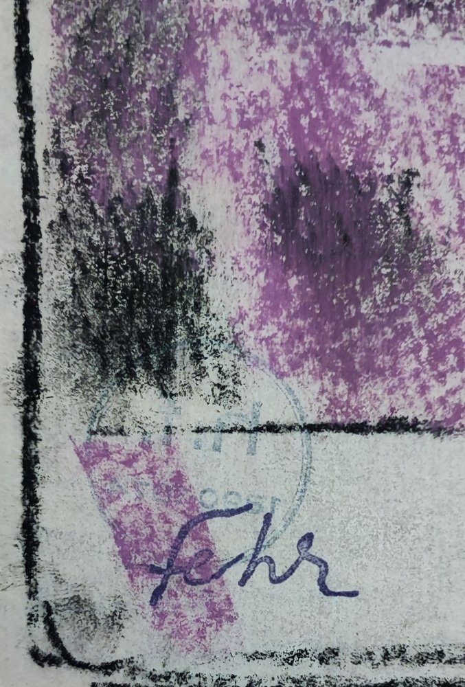 Henri Fehr, Dancer, Crayon & Pastel on Tracing Paper, 1970s for sale at ...