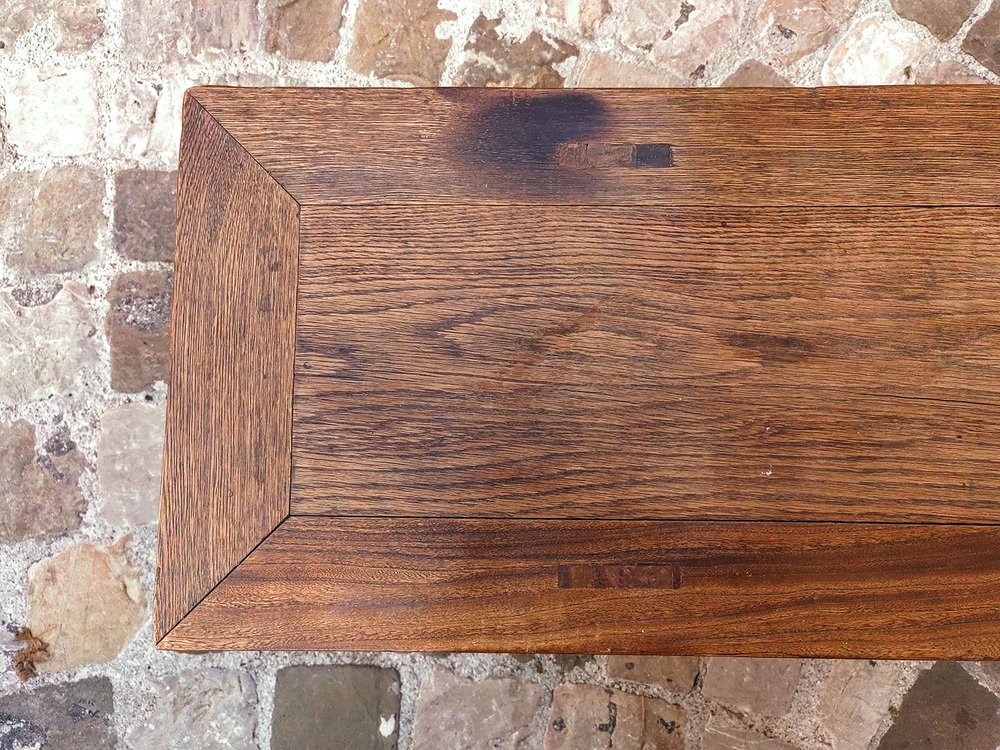 Chinese Bench in Chestnut Wood Built in Interlocking System without ...