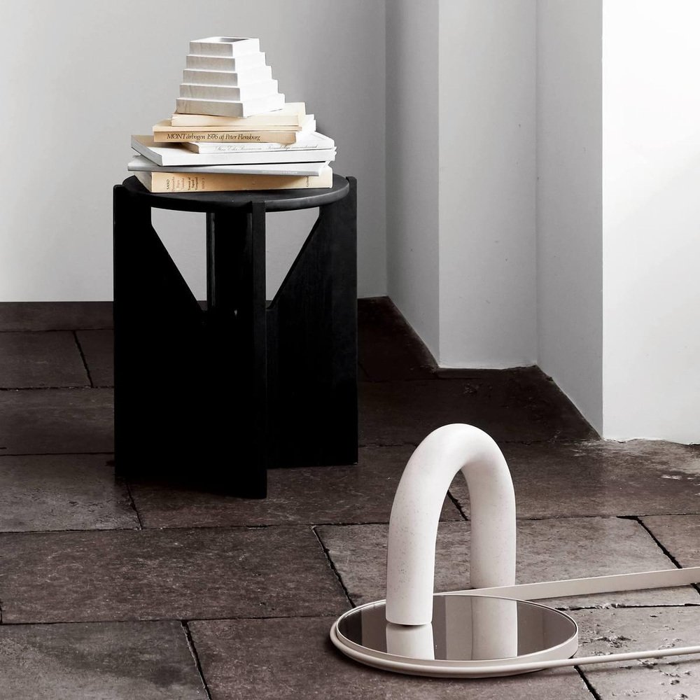 Schwarzer Hocker von Kristina Dam Studio bei Pamono kaufen