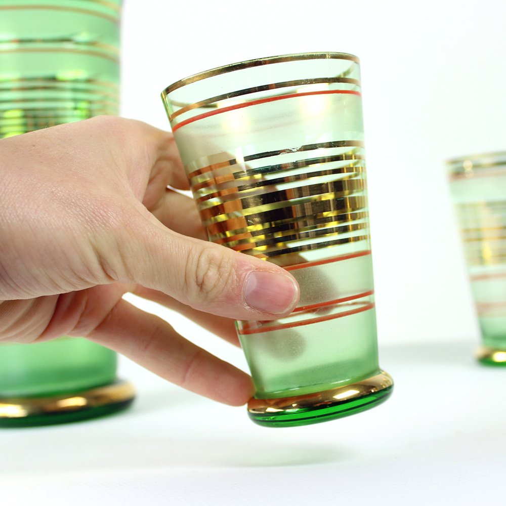 Vintage Drinking Set attributed to Borska Svorion, Czechoslovakia ...