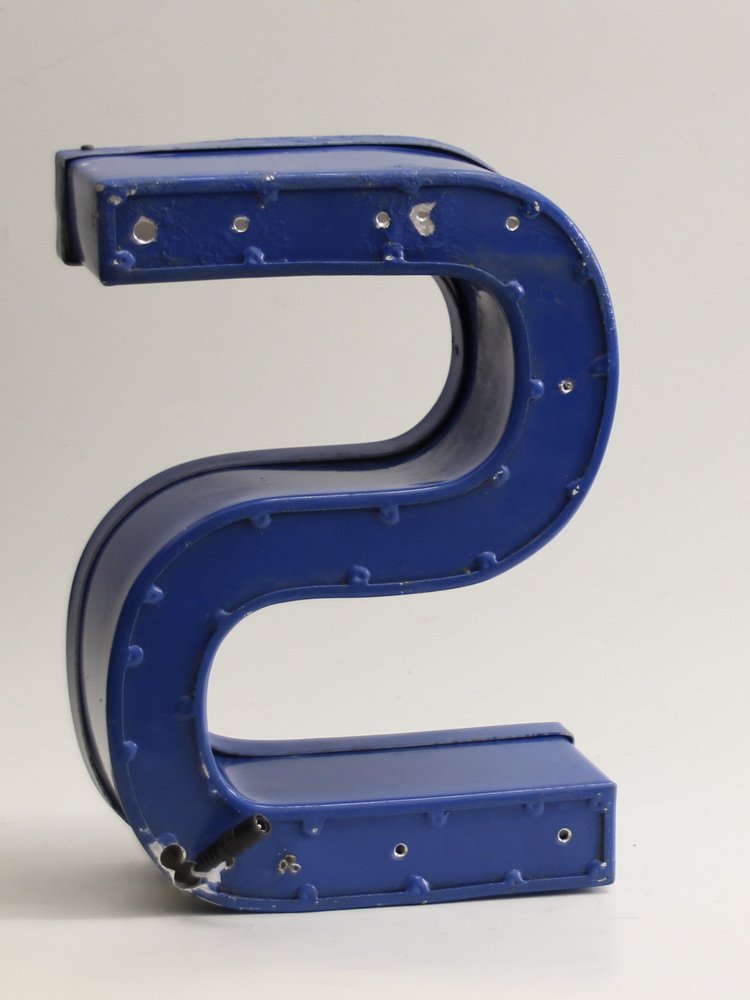 Mid-Century Illuminated Letter S, 1960s for sale at Pamono