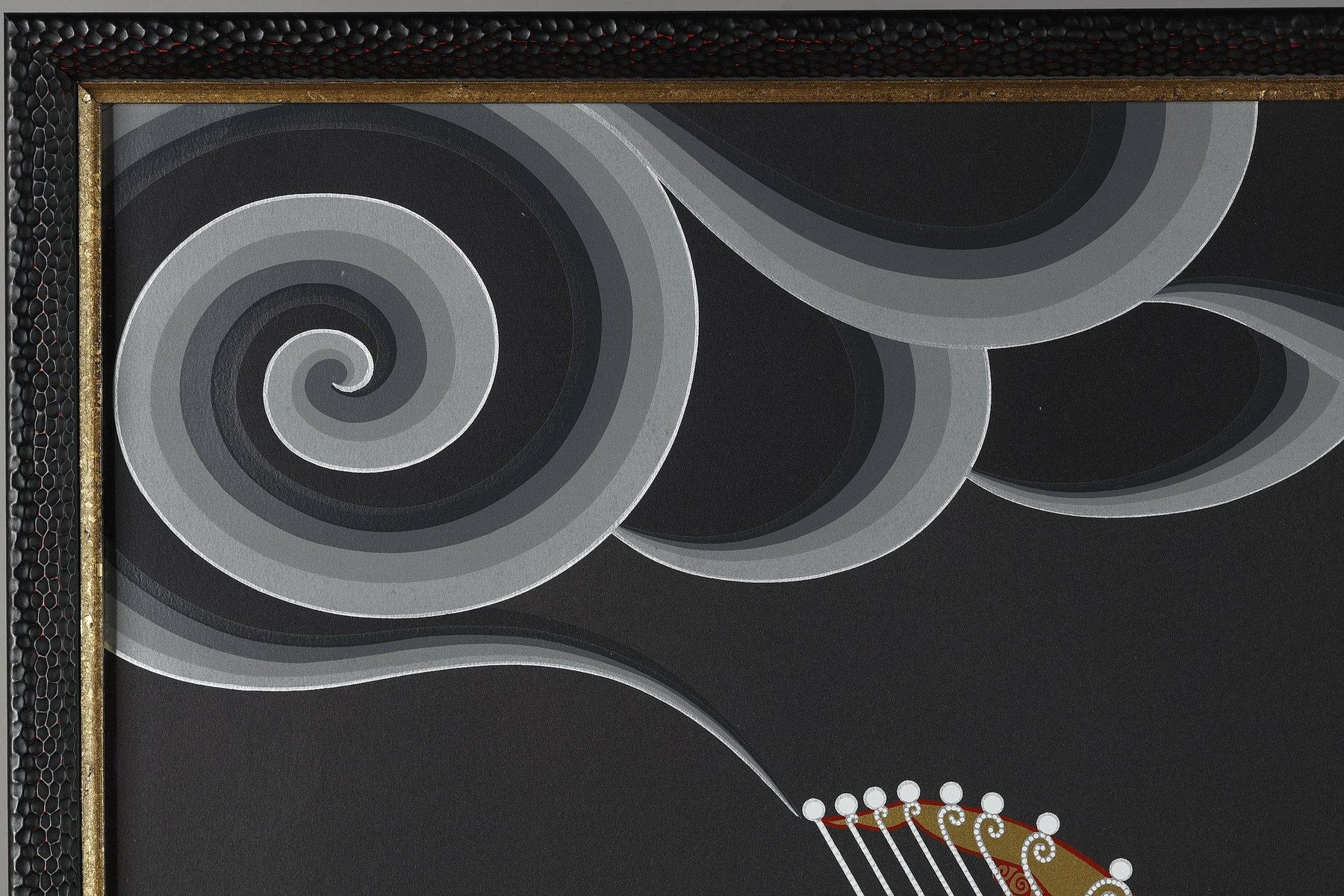 Erté, The Angel with the Harp, 1926, Color Lithograph for sale at Pamono