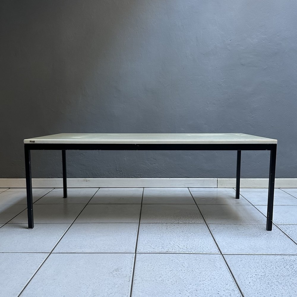 Vintage Rectangular Marble Top Coffee Table by Florence Knoll for Knoll International for sale ...