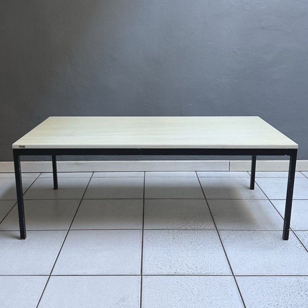 Vintage Rectangular Marble Top Coffee Table by Florence Knoll for Knoll ...
