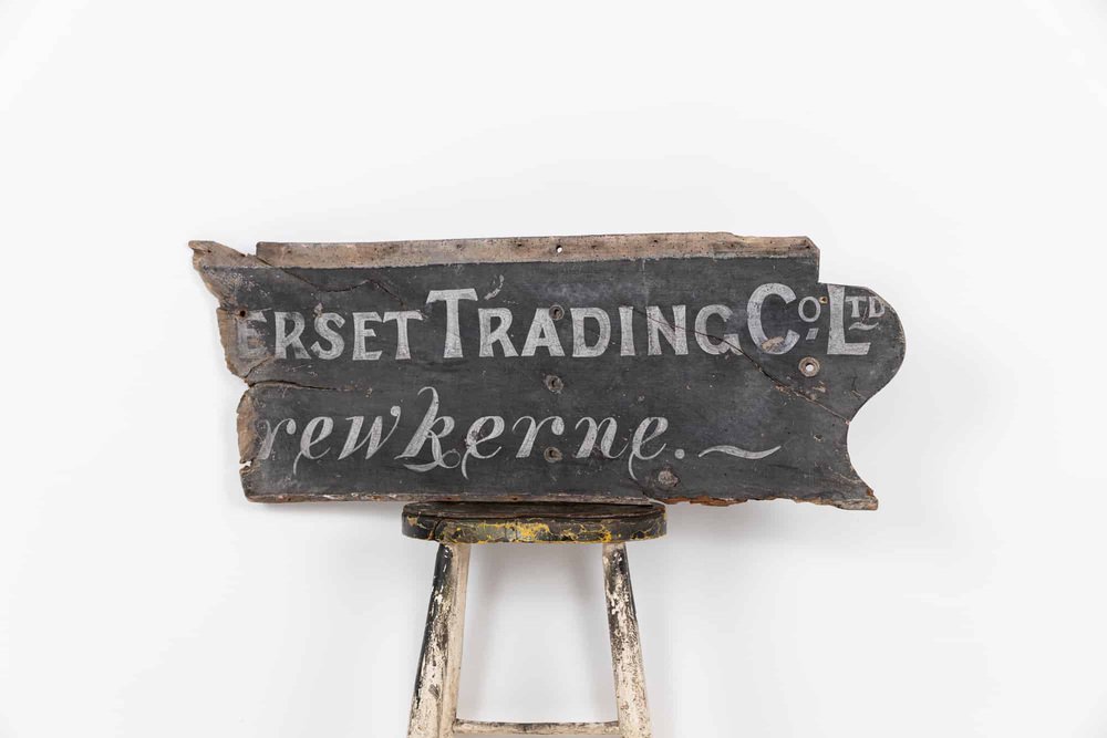 Hand Painted Somerset Wooden Trade Sign for sale at Pamono