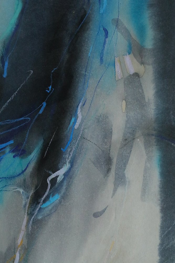 Antoni Karwowski, Akt, 1992, Aquarell & Pastell, Gerahmt bei Pamono kaufen