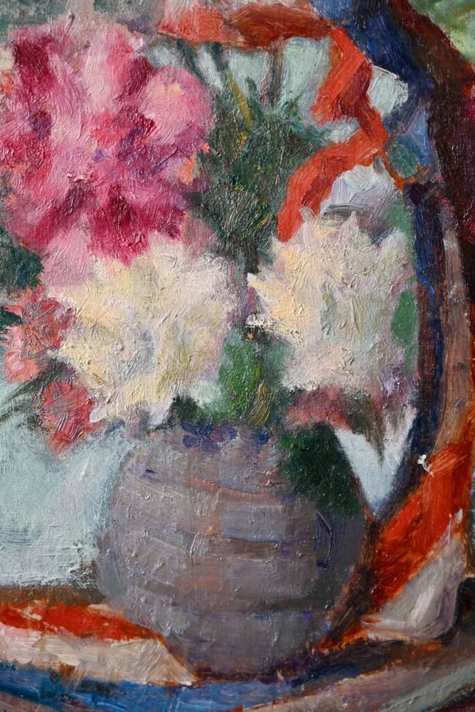 French Artist, Bouquet of Flowers, 1947, Oil on Canvas, Framed for sale ...