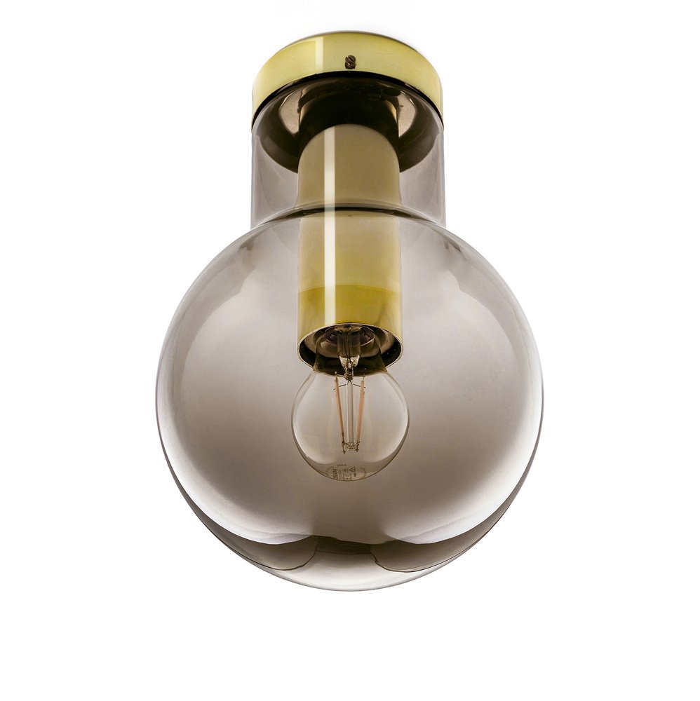 Maxi Bulb Ceiling Lamp in Smoked Glass by Franck Ligtelijn for Raak ...