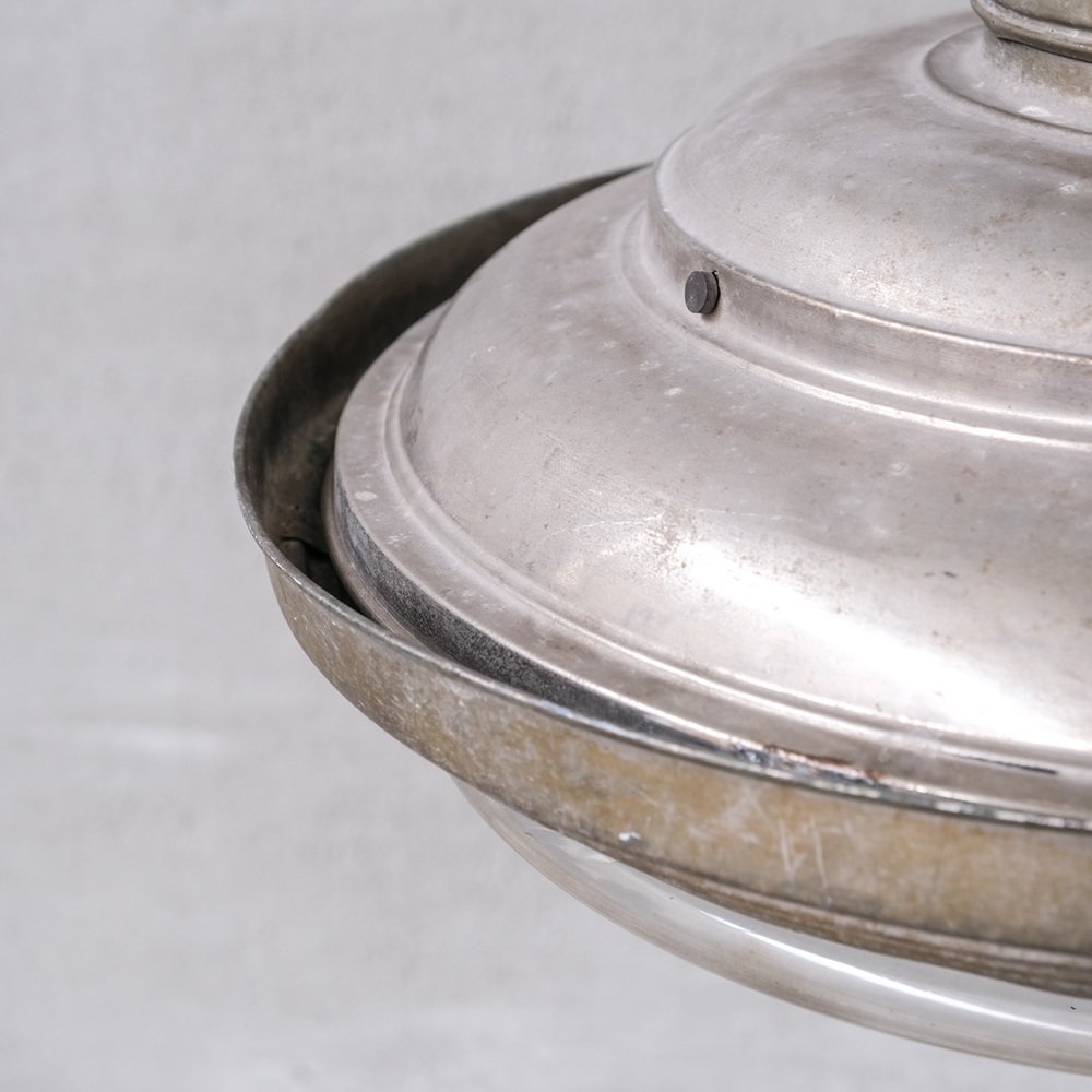 French Mirrored Reflector Pendant Light, 1920s for sale at Pamono