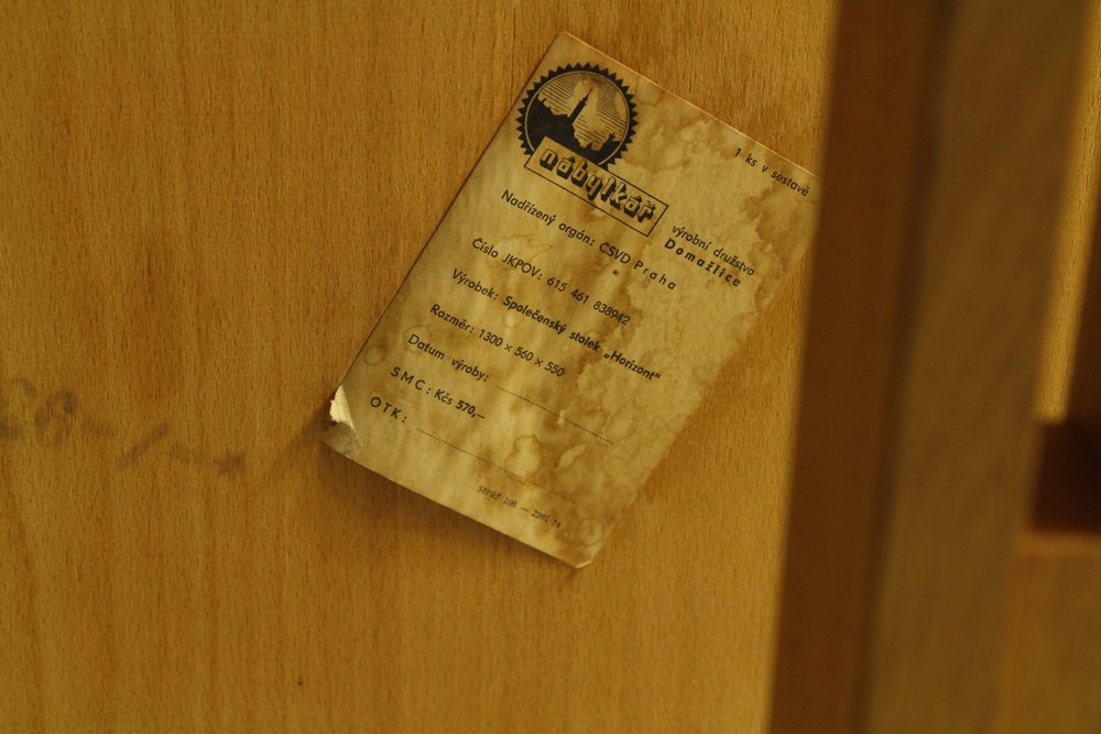 Shedua Wood Coffee Table Model Horizon, 1970s for sale at Pamono