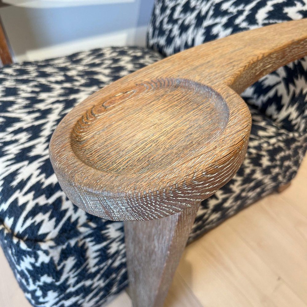 Art Deco Limed Oak Club Chair from De Coene, Belgium, 1930s for sale at ...