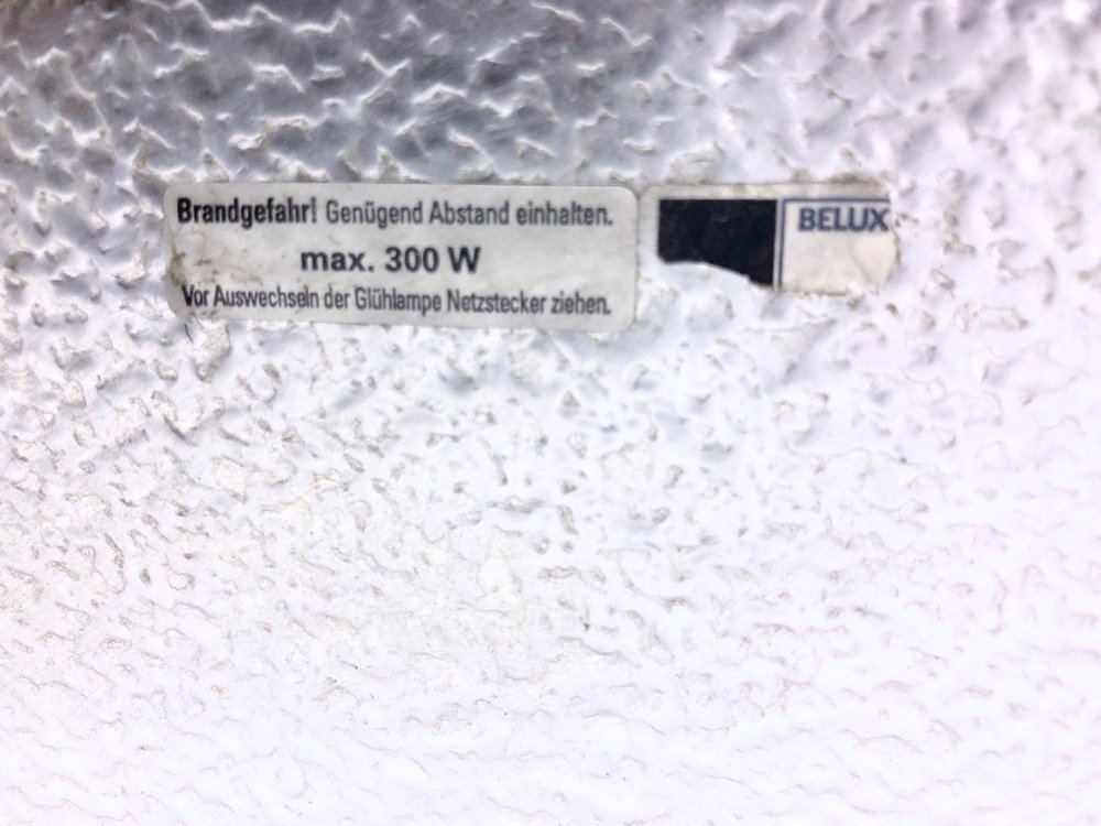 Minimalistische flache Halogen Wandlampen von Belux, 1980er, 2er Set ...