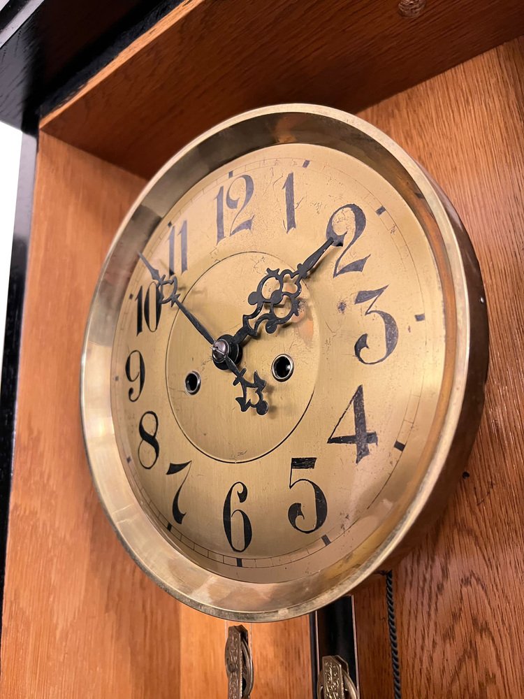 Antique Walnut Clock, 1920s for sale at Pamono
