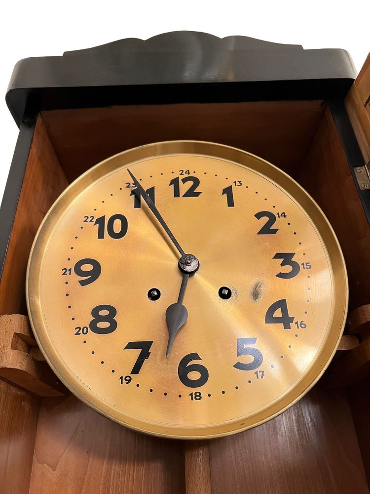 Antique Walnut Clock, 1920s for sale at Pamono