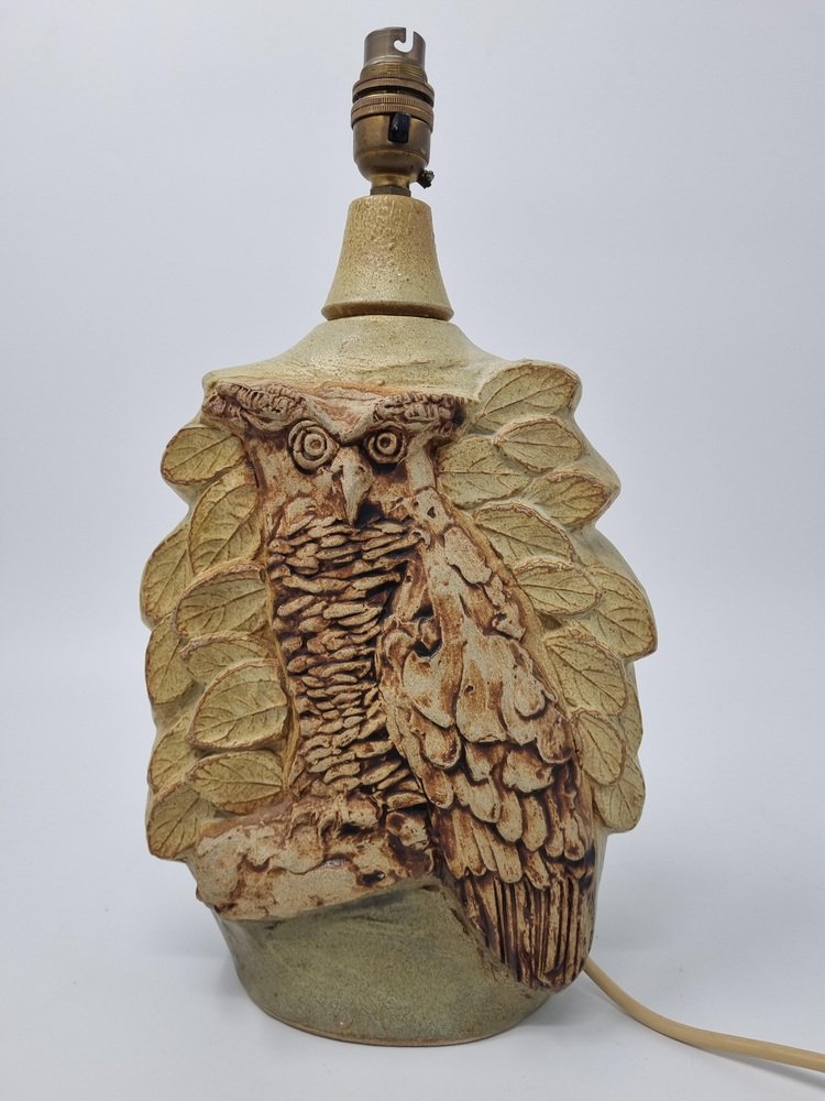 Studio Pottery Table Lamp by Bernard Rooke, 1970s for sale at Pamono