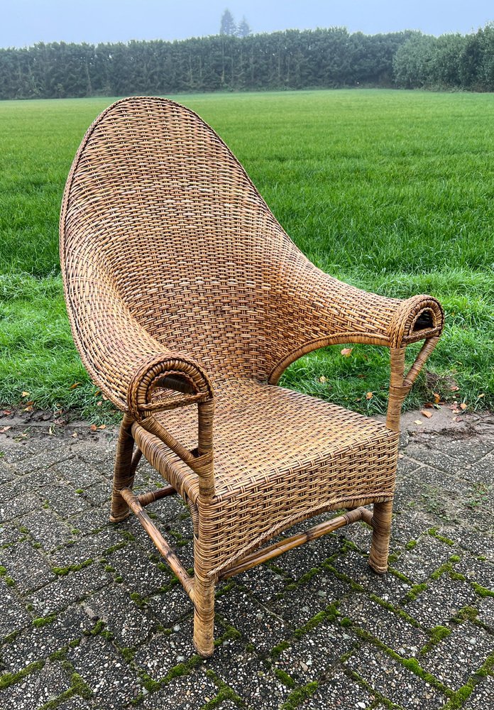 Fauteuil Arts & Crafts en Osier et Rotin de Dryad and Co, Royaume-Uni ...