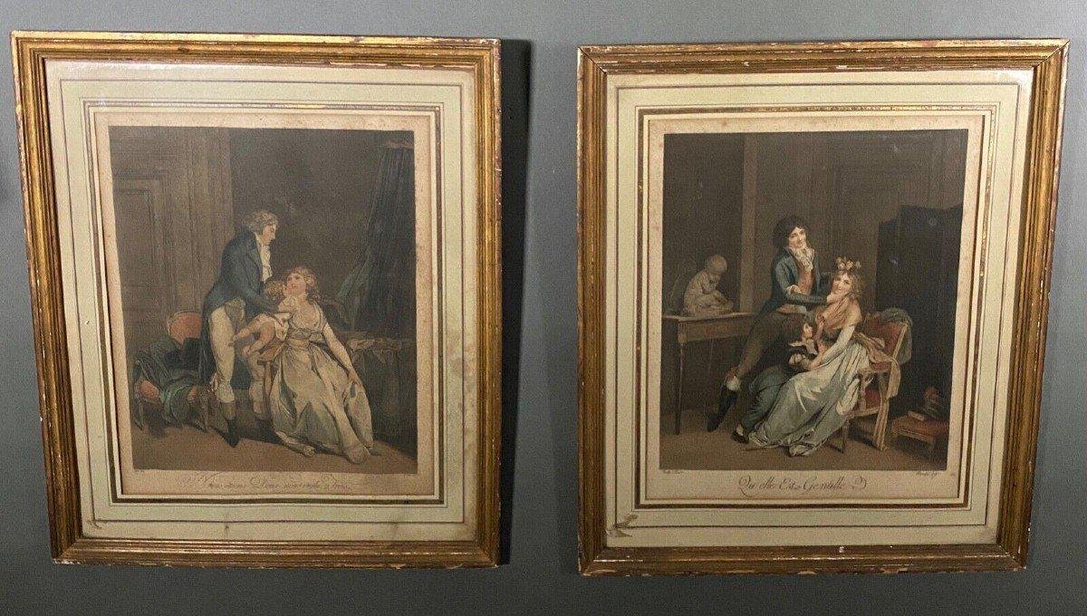 Boilly Vidal Bonnefoy, Romantic Scenes, Engravings, 19th Century ...