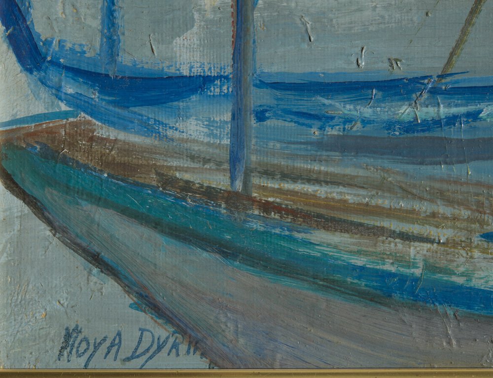 Moya Claire Dyring, French Marine Scene, 1950s, Oil Painting, Framed ...