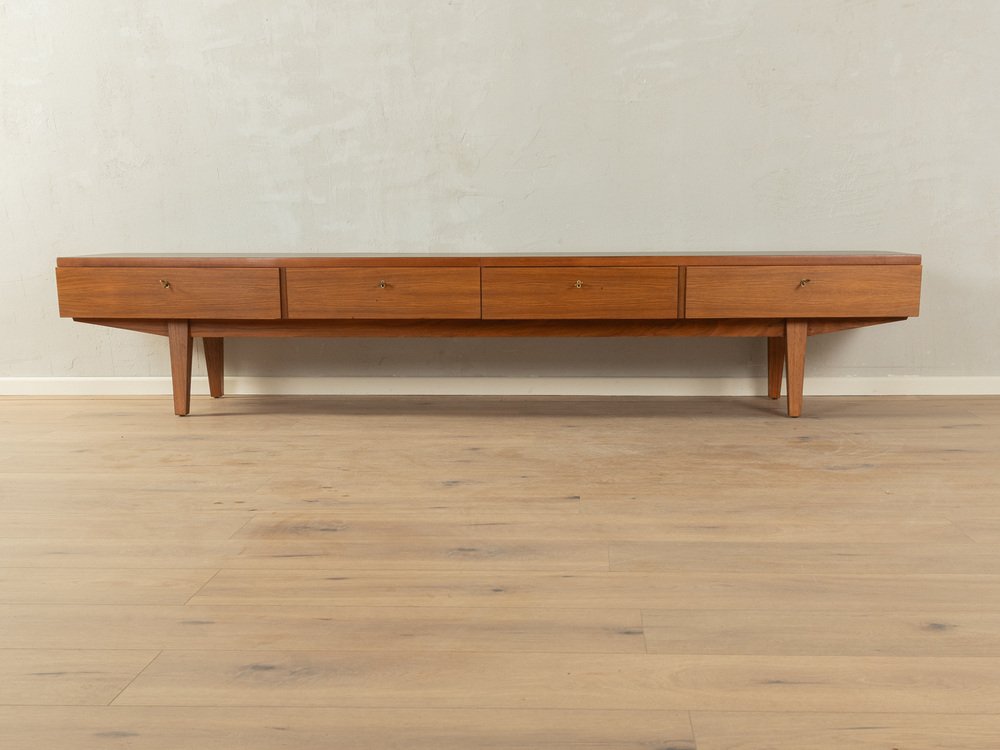 Vintage Brown & Black Lowboard, 1960s for sale at Pamono