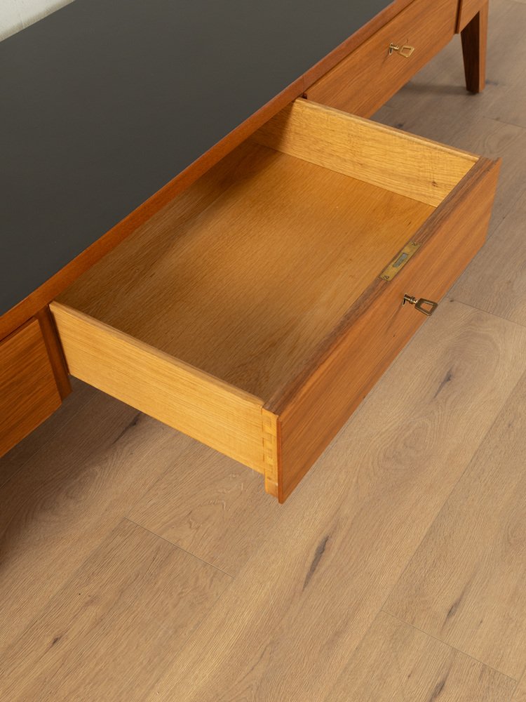 Vintage Brown & Black Lowboard, 1960s for sale at Pamono