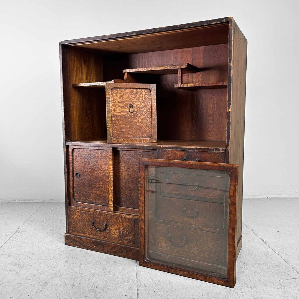 Meiji Period Mulberry Cha Tansu Tea Cabinet, Japan, 1890s for sale at ...