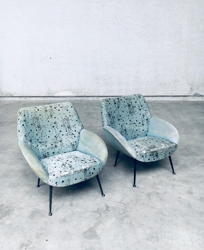 Set of Mid-Century Modern Model 121 Lounge Chairs by Theo Ruth for Artifort, 1956 for sale at Pamono