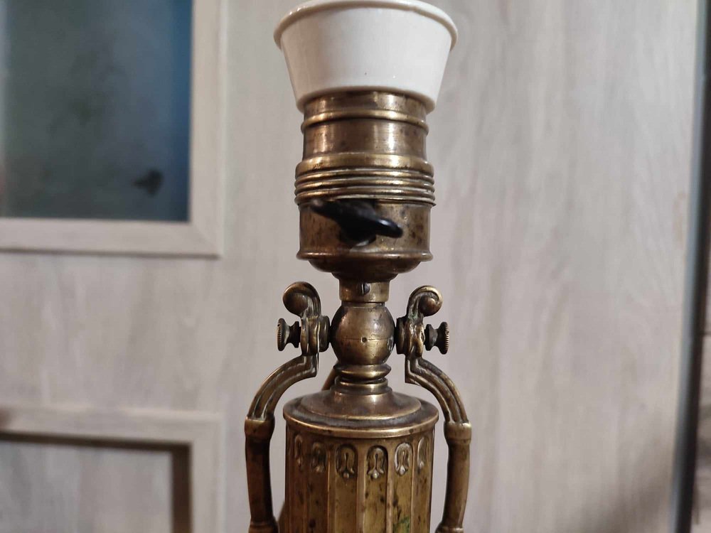 Pre-War Brass Ships Wall Lamp, 1890s for sale at Pamono