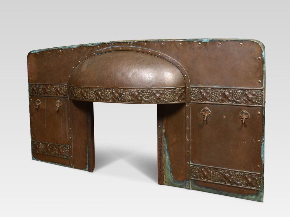 Copper Embossed Fire Insert for sale at Pamono