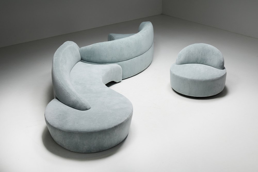 Modular Sofa by Vladimir Kagan for Roche Bobois, France, 2003, Set of 3 ...
