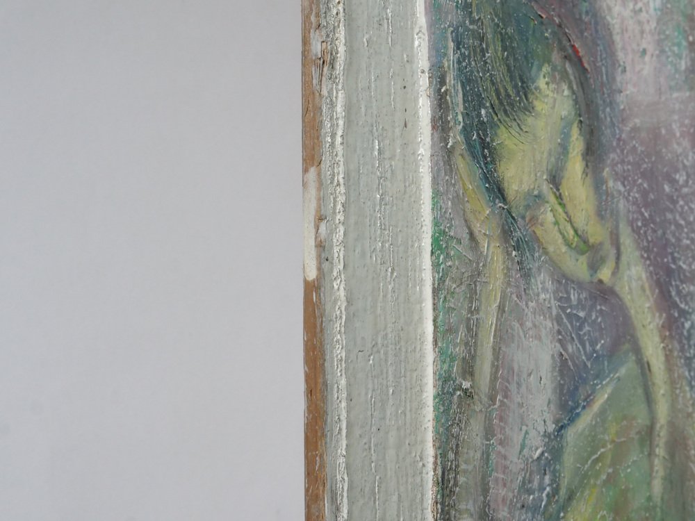 Edith Ferullo, Female Nude, 1961, Oil on Wood, Framed for sale at Pamono