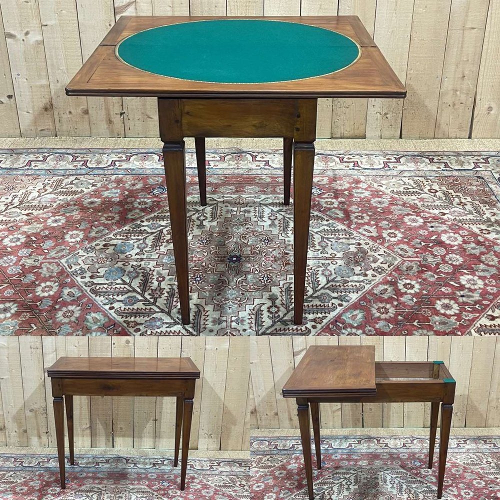 19th Century Cherry Game Table for sale at Pamono
