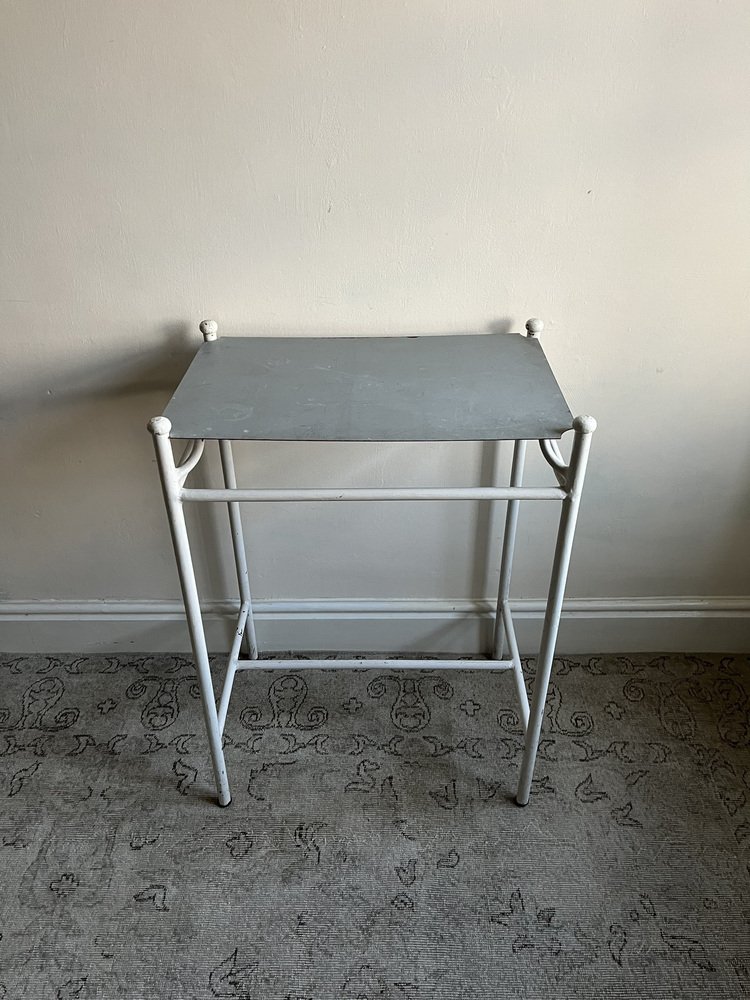 Vintage French Metal Medical Table, 1920 for sale at Pamono