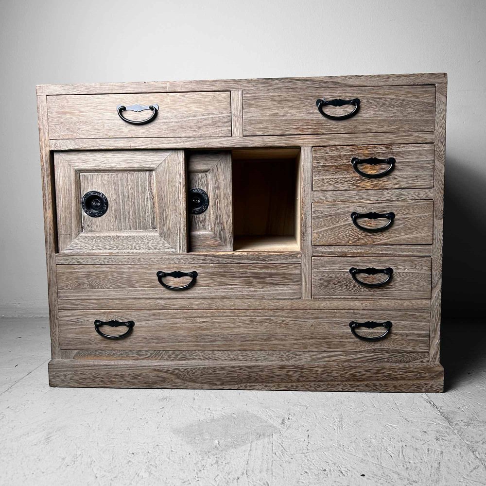 Japanese Paulownia Storage Cabinet, 1980s for sale at Pamono