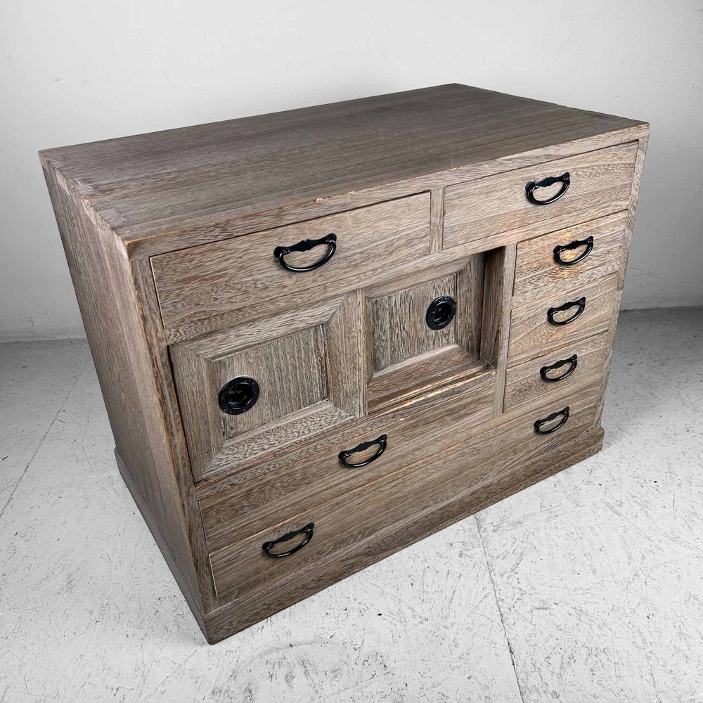 Japanese Paulownia Storage Cabinet, 1980s for sale at Pamono