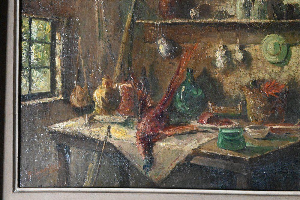 Still Life, 19th Century, Oil on Panel for sale at Pamono