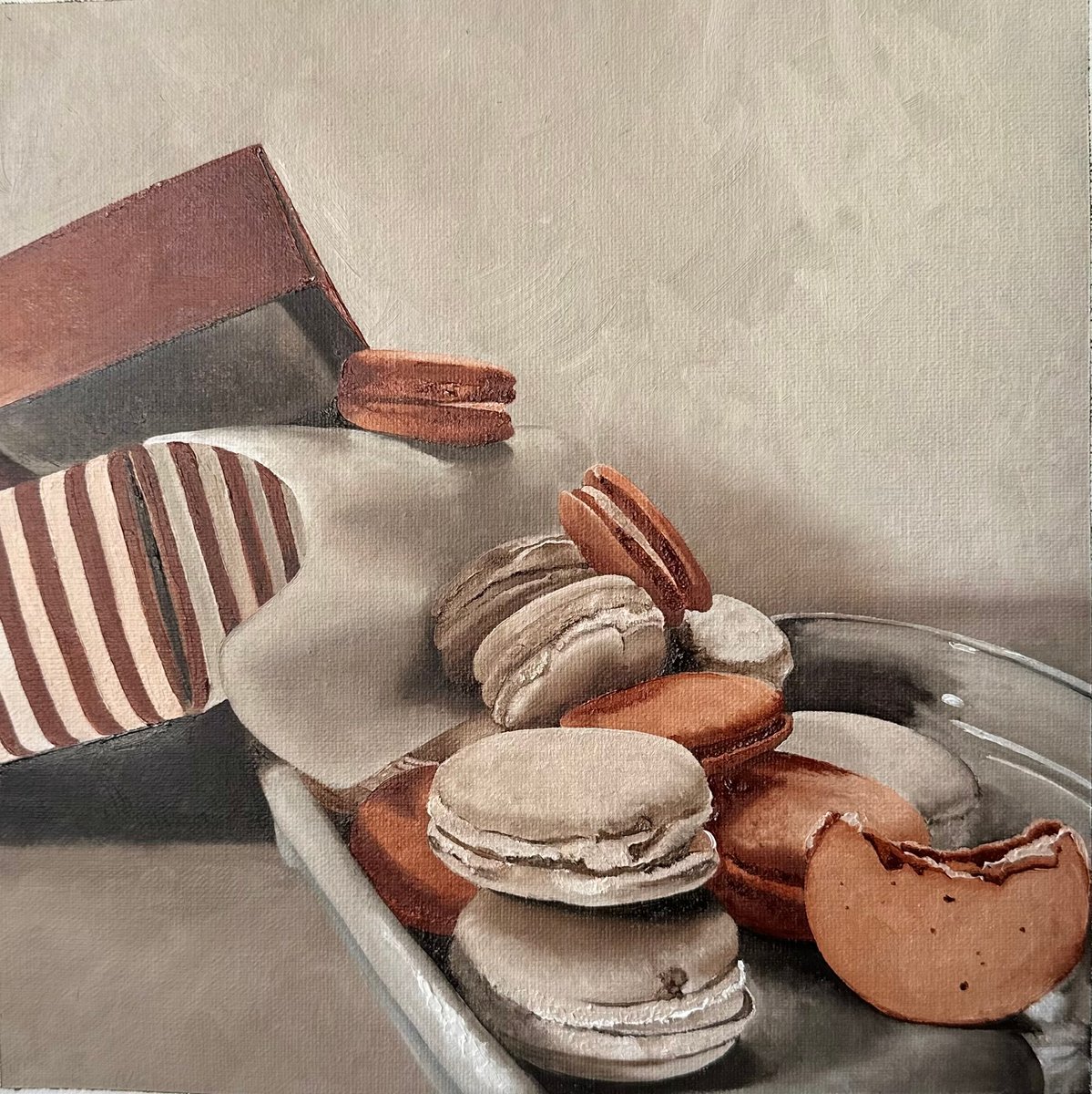Claudia Benavente, Want a Macaron ? Ah Ah, 2023, Oil on Canvas for sale ...
