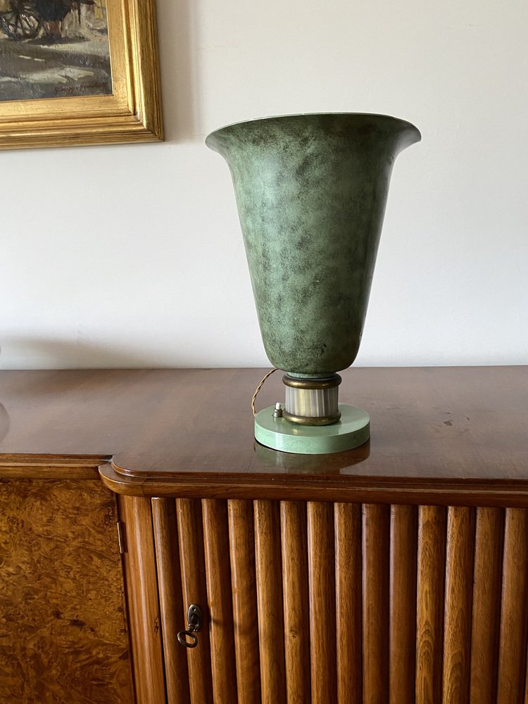 Art Deco Table Lamp attributed to Edmond Etling, France, 1920s for sale ...