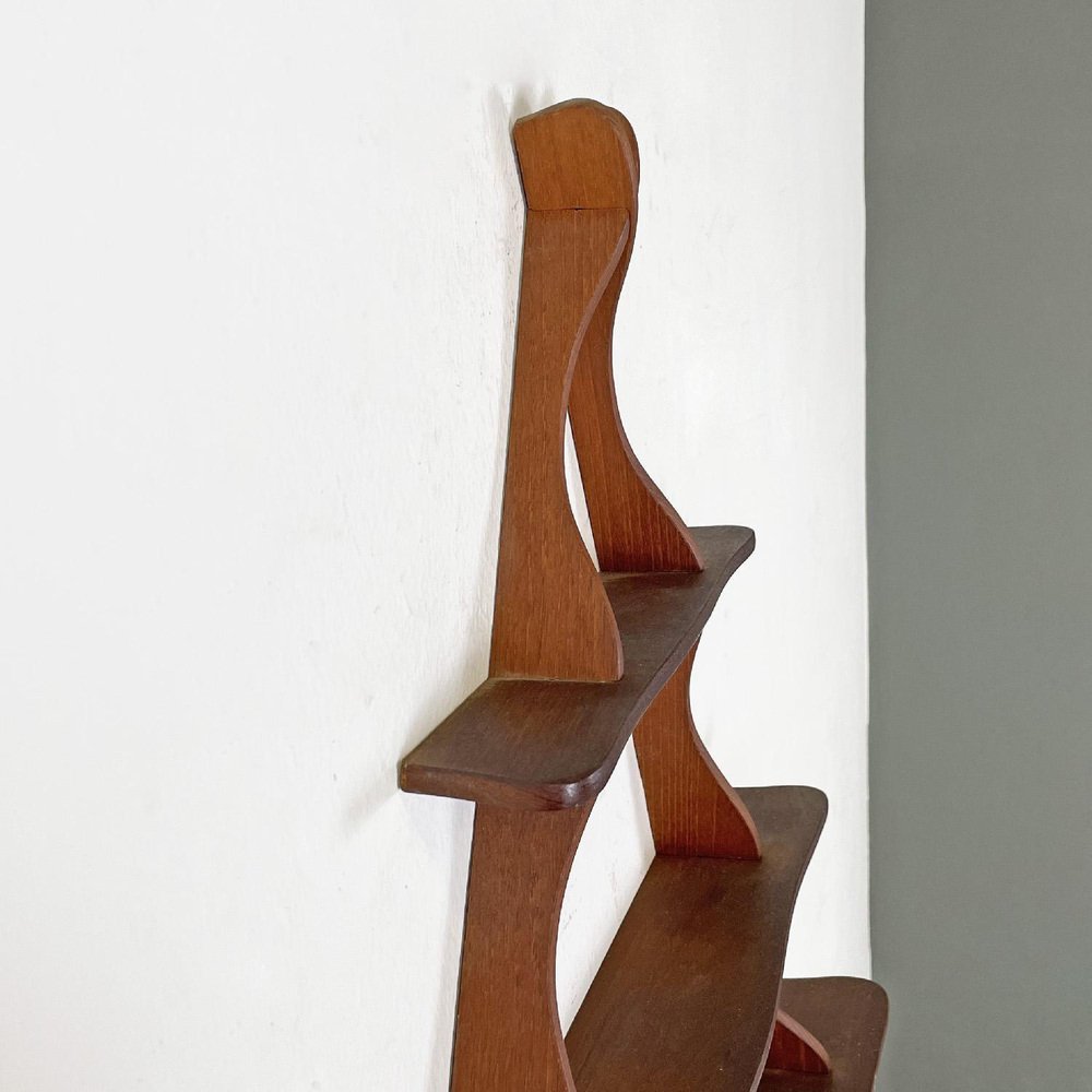 Mid-Century Modern Swedish Triangular Teak Bookcase attributed to Vejle ...