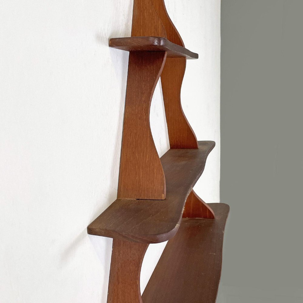 Mid-Century Modern Swedish Triangular Teak Bookcase attributed to Vejle ...