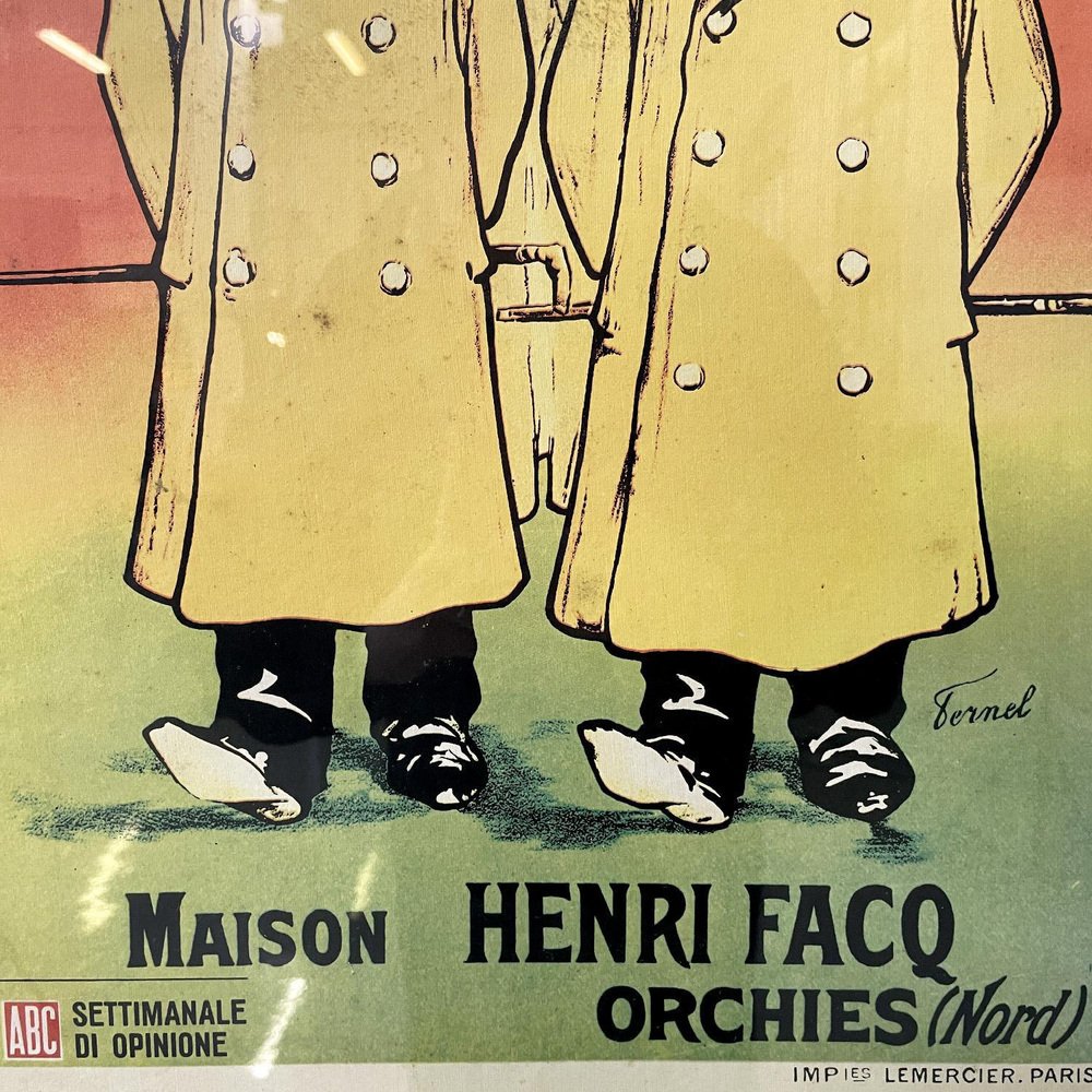 Mid-Century Modern Italian Offset Print of a Flyer by Fernand Fernel ...