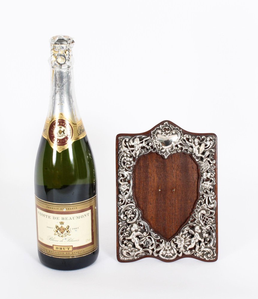 Antique Edwardian Sterling Silver Photo Frame, 1890s for sale at Pamono