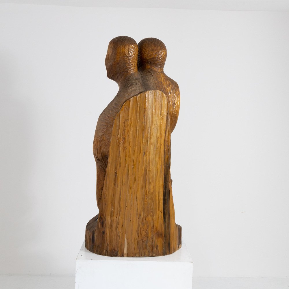 Giovanni Mason, Figurative Sculpture, 1970s, Oak for sale at Pamono
