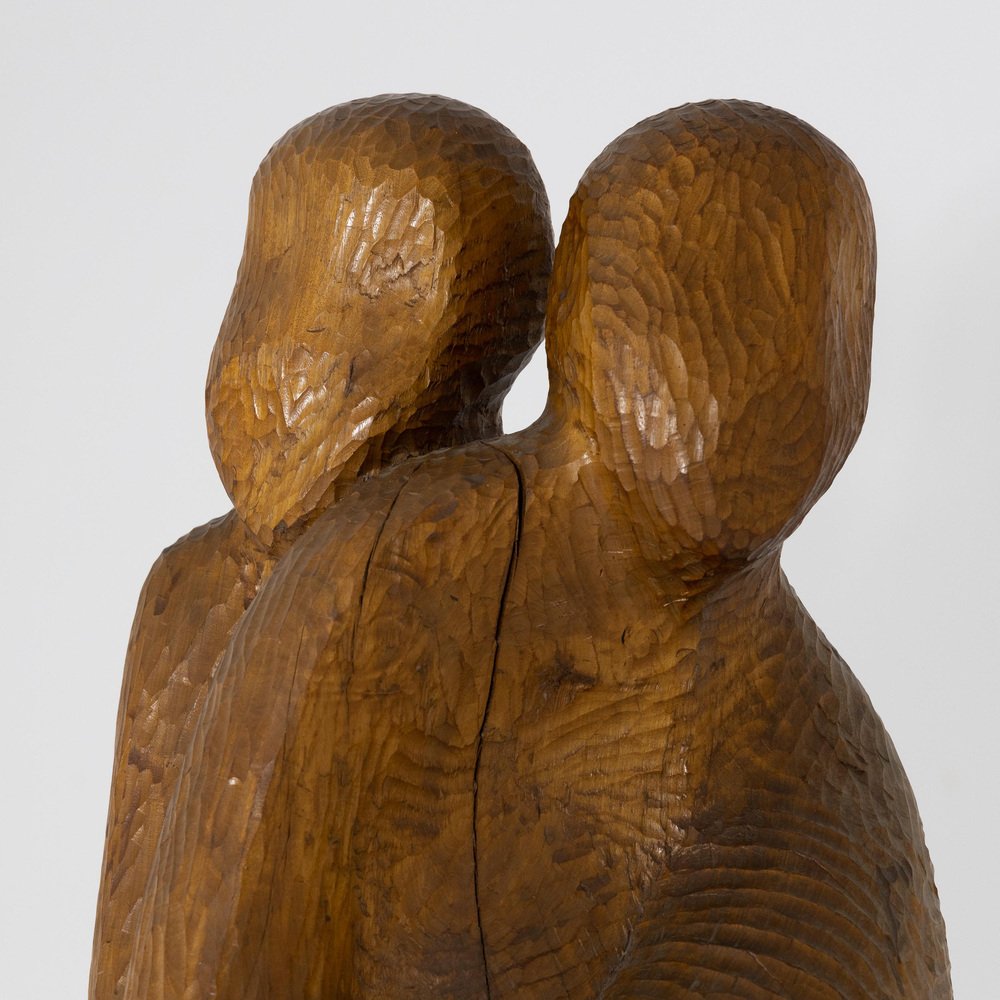 Giovanni Mason, Figurative Sculpture, 1970s, Oak for sale at Pamono