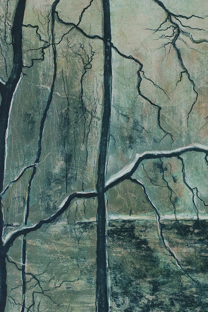 Bernard Gantner, Lac Hivernal aux Voges, Lithograph on Wove Paper ...