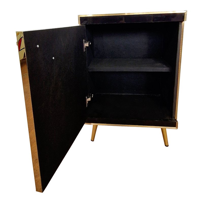 Nachttisch aus Glas, 1990er bei Pamono kaufen