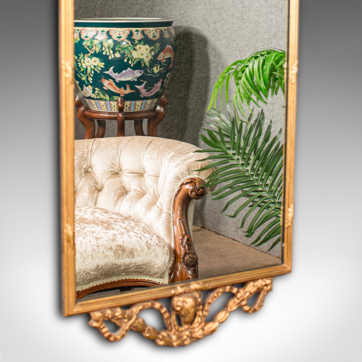 Vintage French Cafe Mirror in Giltwood, 1950 for sale at Pamono